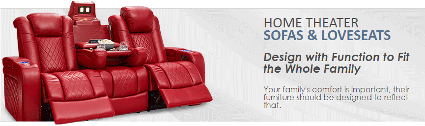 Home Theater Sofa & Loveseat for Premium Comfort - 4Seating