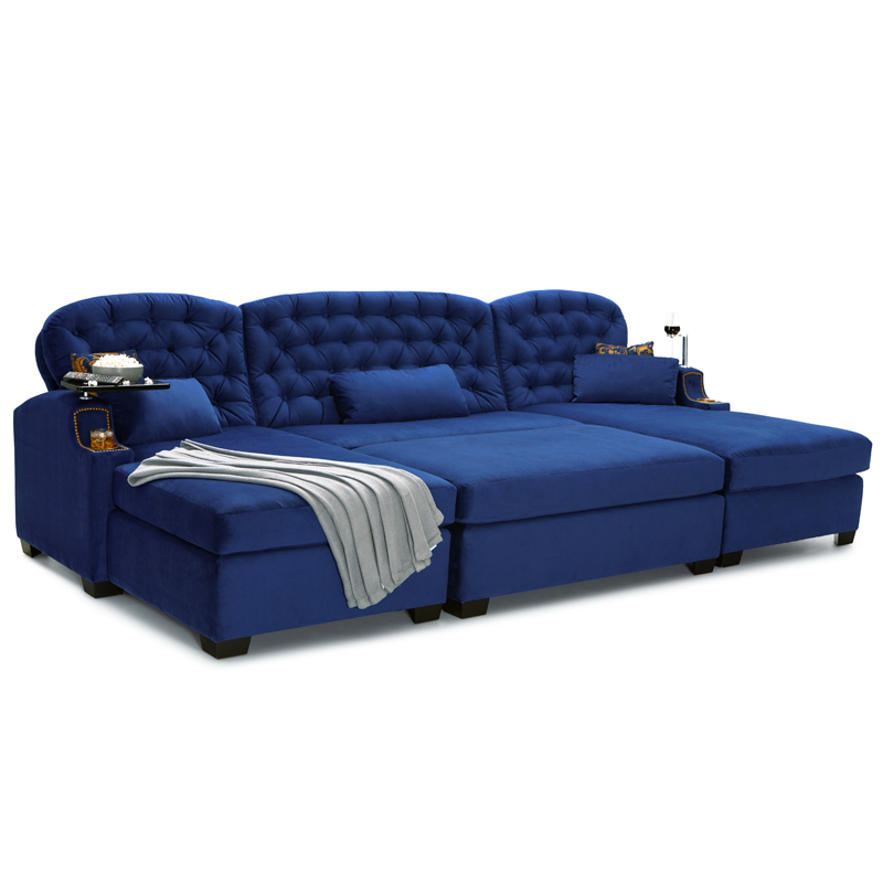 Cavallo Chateau Media Lounge Sofa, Fabric, 20+ Colors