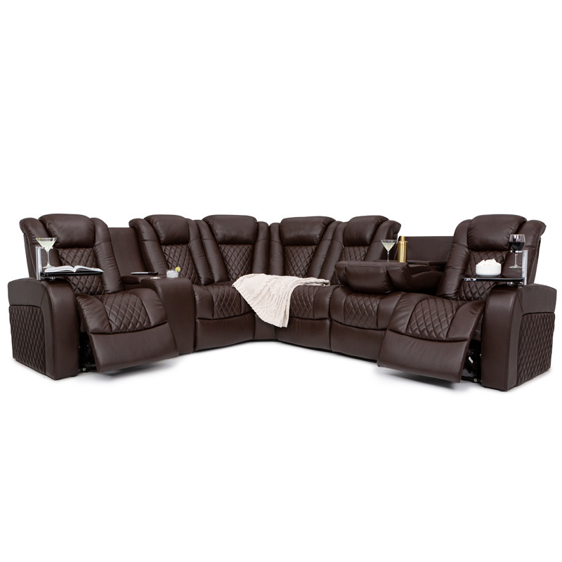 Seatcraft Carlsbad Home Theater Sectional | Home Movie Theater Seating ...