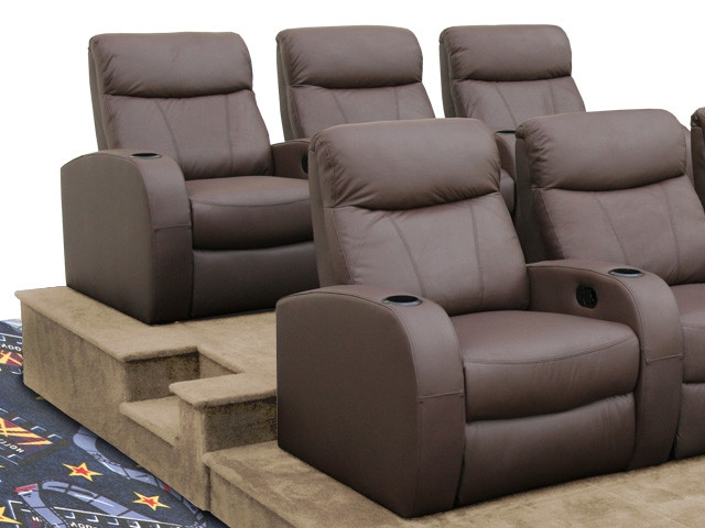 SoundRight 14inch Tan Home Theater Riser Platform - 4Seating