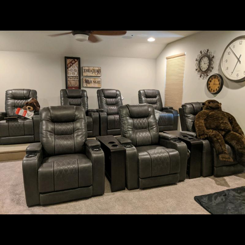 SoundRight 7” Gray Home Theater Riser Platform | 4Seating