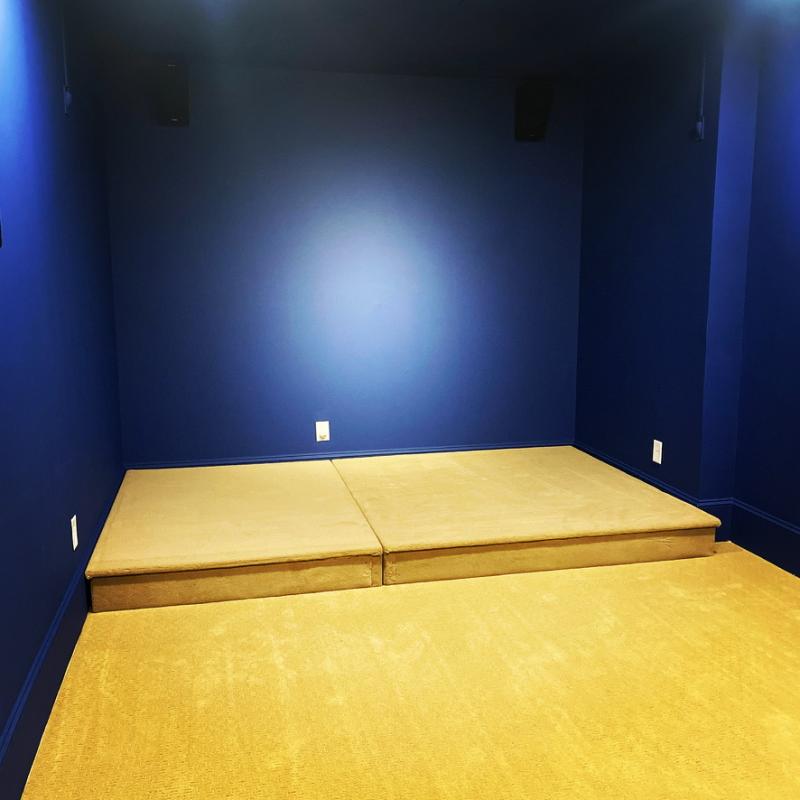 SoundRight 14" Tan Home Theater Riser Platform | 4seating